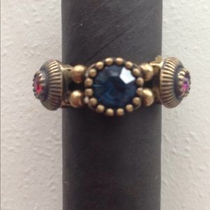 Jewelry | Ring With 6 Multi Colored Crystals On A Band | Poshmark